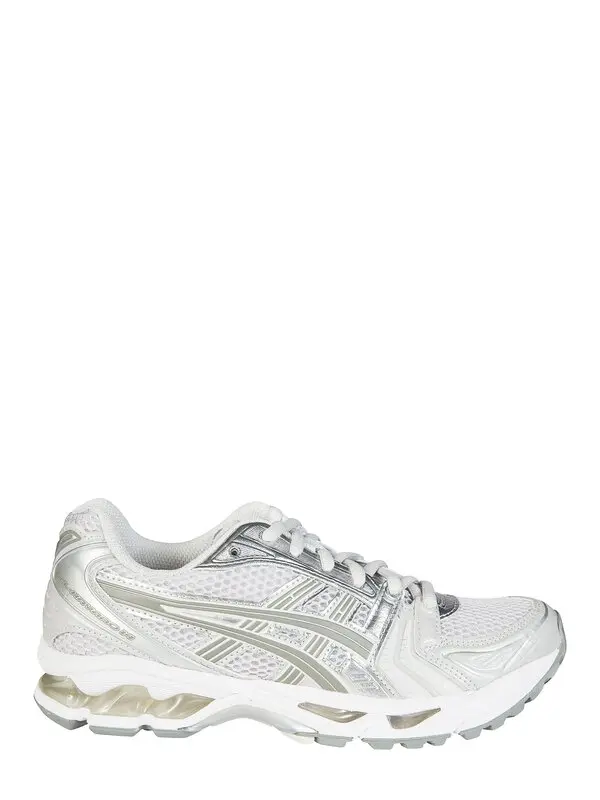 Asics Gel-kayano 14 Mesh And Faux Leather Sneakers - Grigio