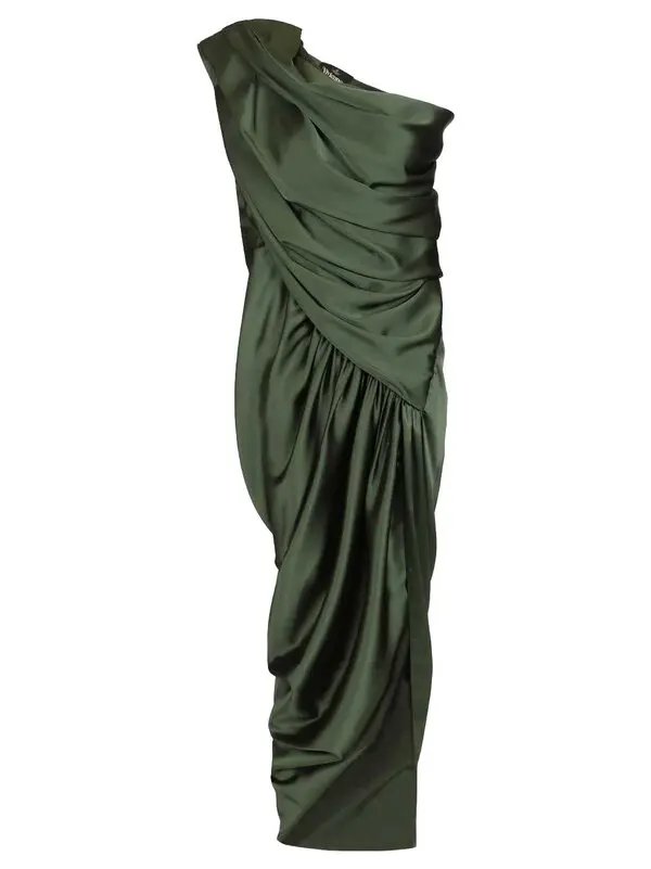 VIVIENNE WESTWOOD Draped Slit Dress - Green
