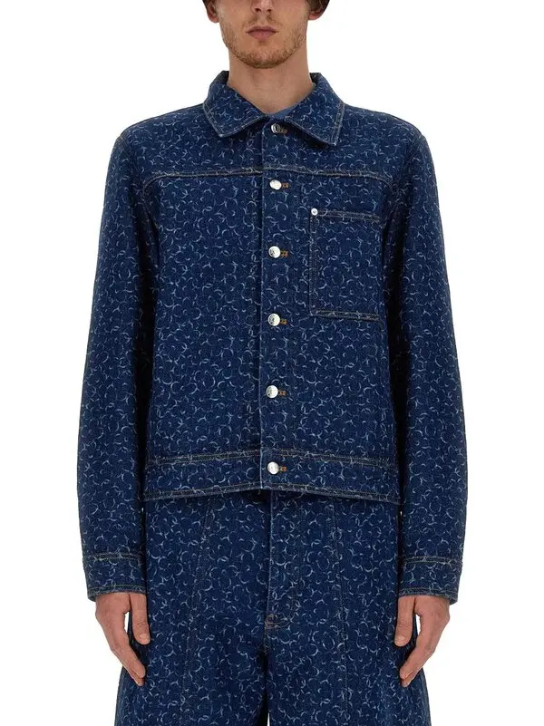 Maison Kitsuné Printed Jacket - Denim
