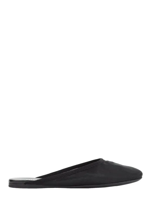 Miu Miu Polyester Slip-on Shoes - Black