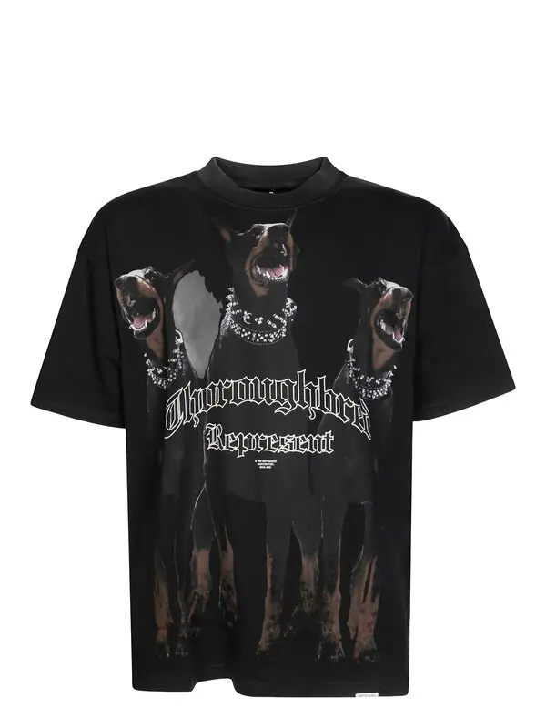 REPRESENT Thoroughbred Graphic T-shirt - Nero