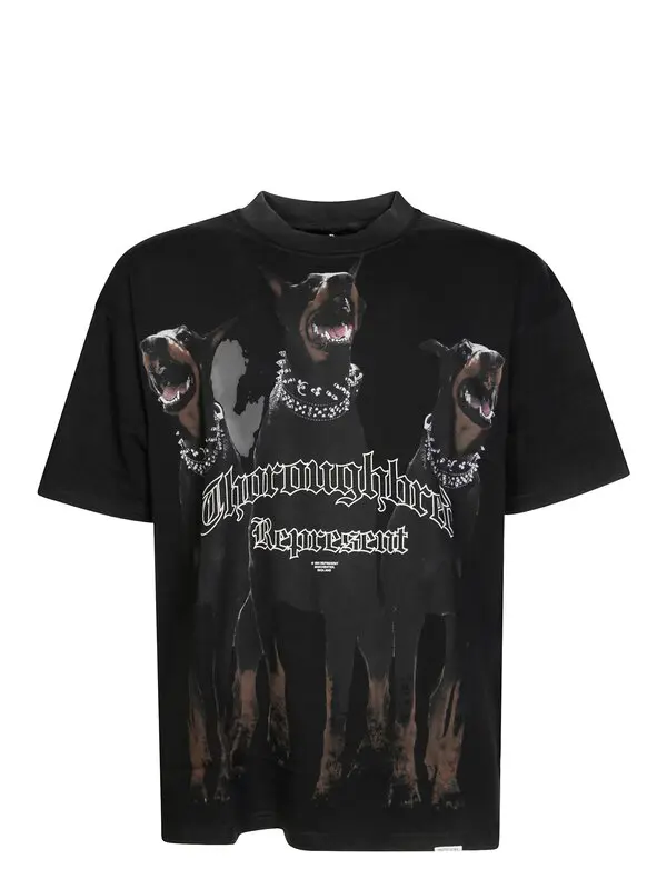 REPRESENT Thoroughbred Graphic T-shirt - Nero