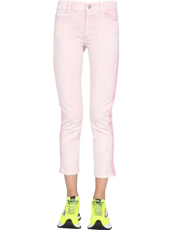 Stella McCartney Logo Band Jeans - Beige