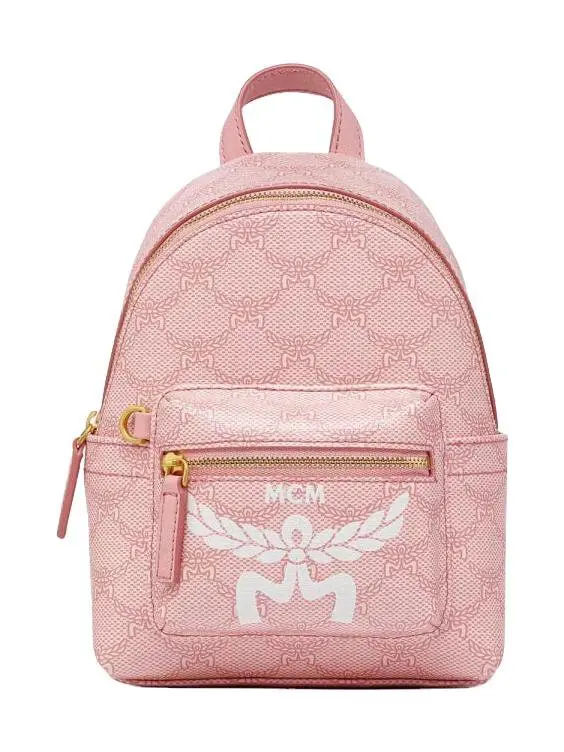 Mcm Mini Stark Bebe Boo Backpack - Pink