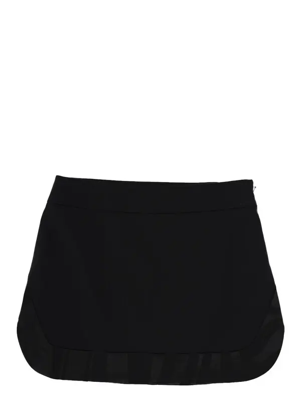 Emilio Pucci Wool Blend Mini Skirt - Black