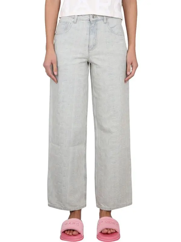 Marc Jacobs Monogram Denim Jeans - Azure