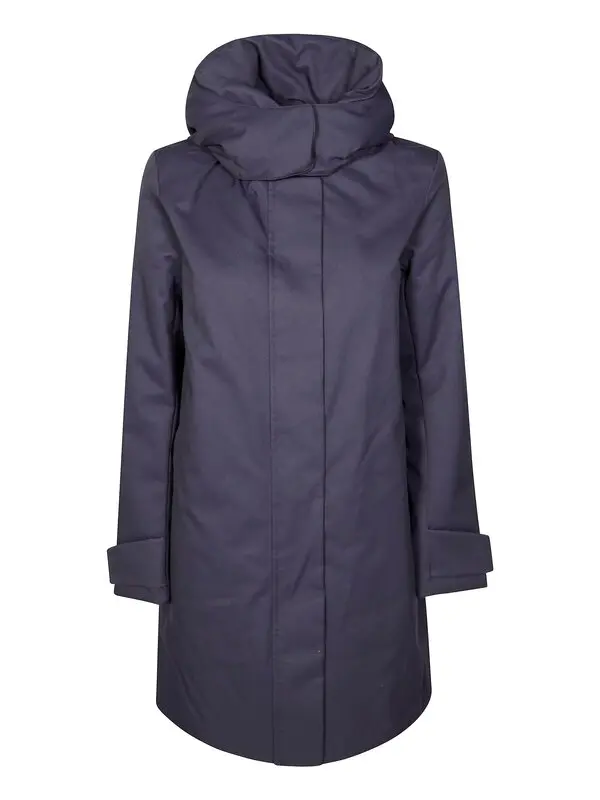 SAVE THE DUCK Wool Technical Jacket With Detachable Hood - Blu