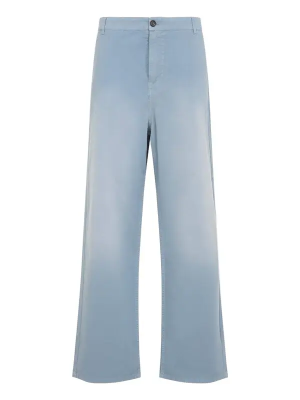 Miu Miu High-waisted Straight Leg Trousers - Blue
