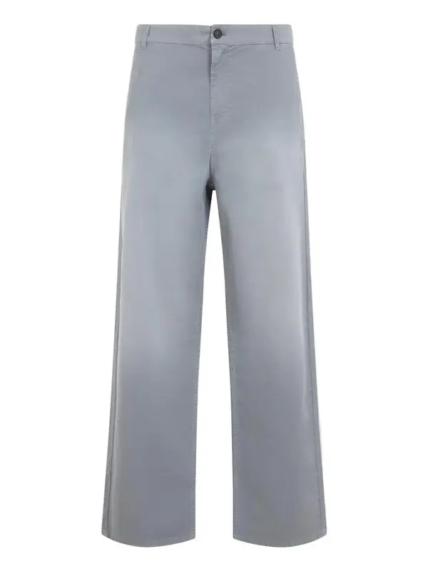 Miu Miu Finish Straight Leg Trousers - Metallic