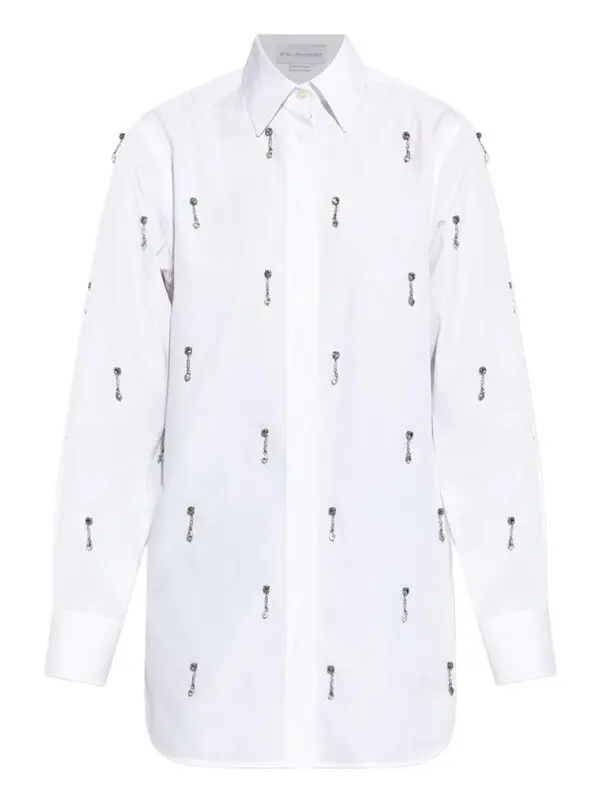 Stella McCartney Embellished Oxford Shirt - White
