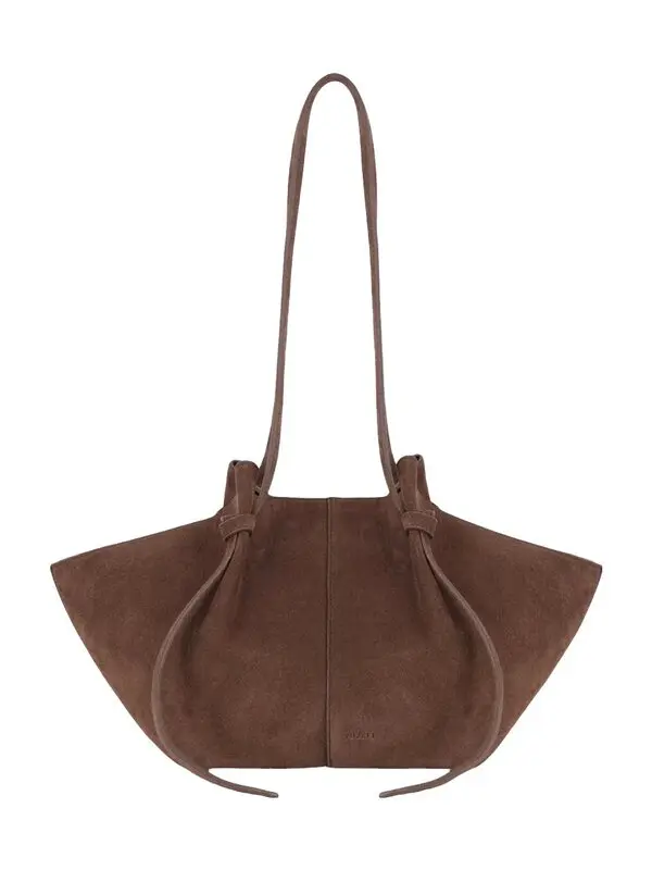Yuzefi Mochi Suede Shoulder Bag - Brown