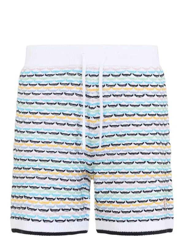 Casablanca Tuck Stitch Bermuda Shorts - Multicolour