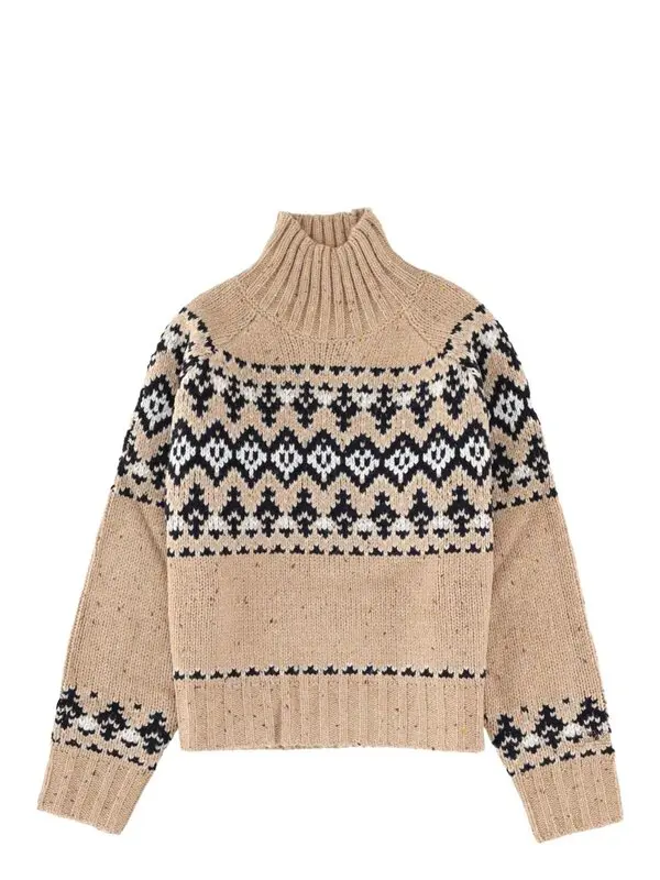 MC2 SAINT BARTH Myra Donegal Wool Blend Fair Isle Turtleneck Sweater - Multicolour