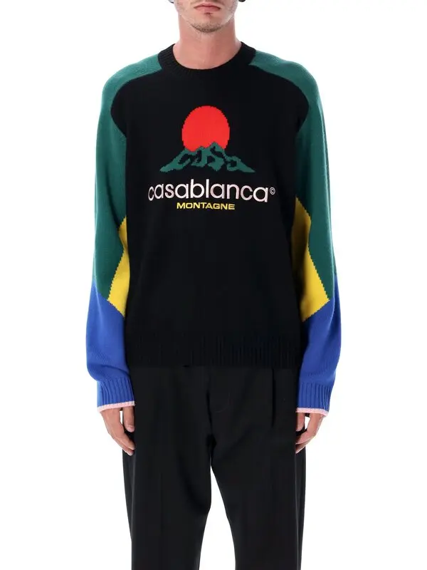 Casablanca Merino Montagne Jumper - Multicolour