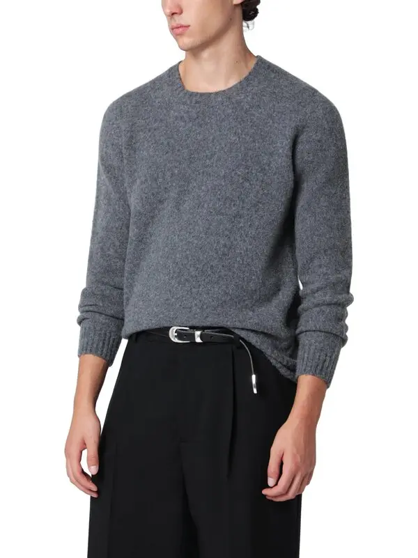 DRUMOHR Lambswool Crew Neck Sweater - Grey