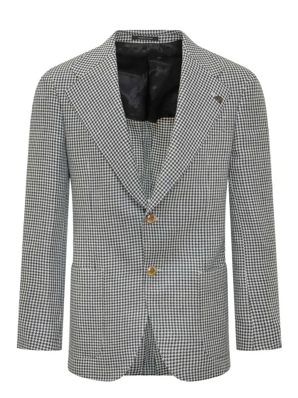 GABRIELE PASINI Houndstooth Tailored Jacket - 01