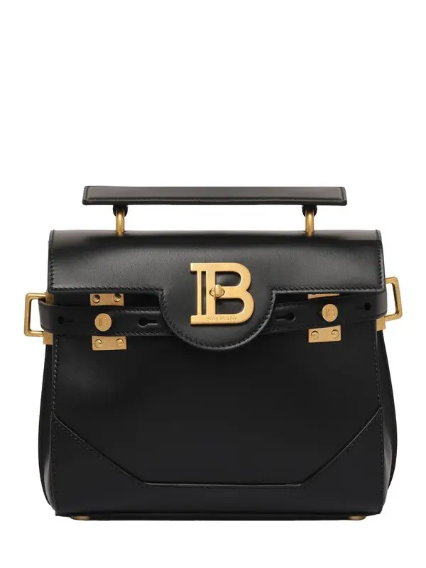Balmain B Logo Top Handle Handbag Mini - Noir