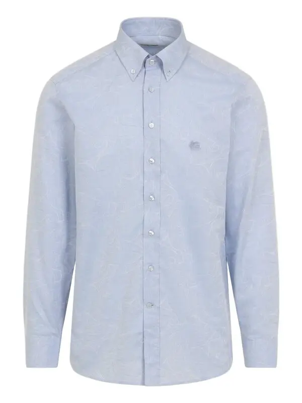 Etro Roma Logo Bd Shirt - Blue