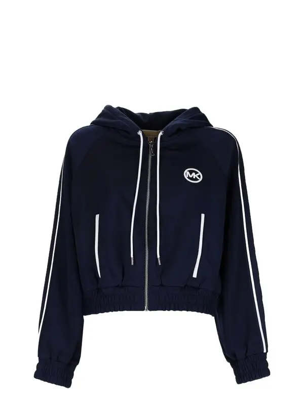 Michael Kors Zip-up Hoodie Jacket - Blue