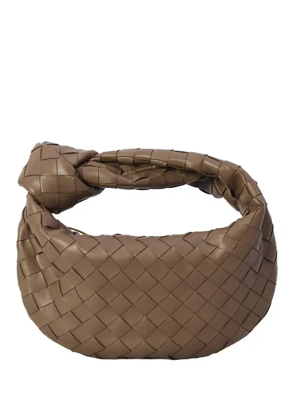 Bottega Veneta Mini Intrecciato Leather Handbag - Brown