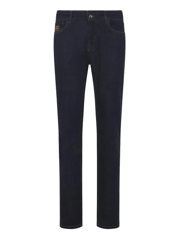 Etro Slim-fit Cotton Denim Jeans - Blue