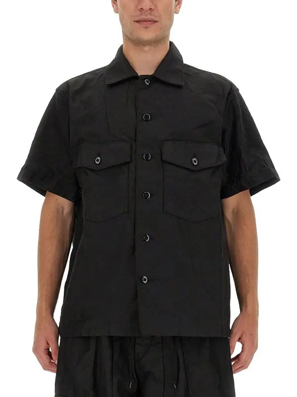 Needles Regular Fit Button-up Shirt For - Black