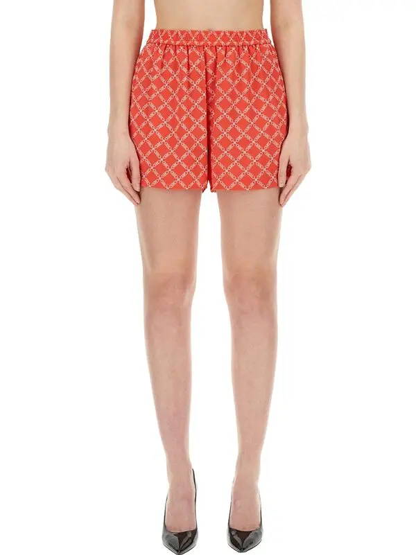 Michael Kors Printed Logo Shorts - Red