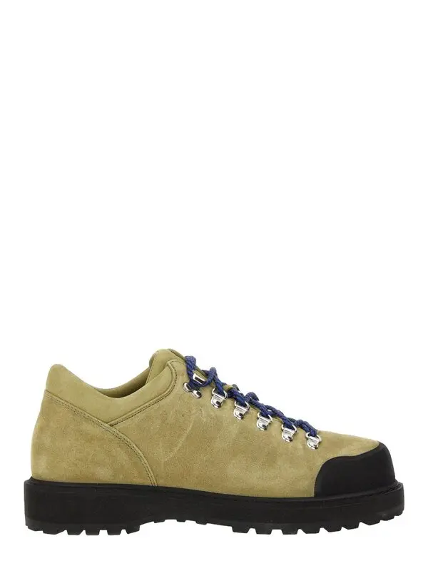 Diemme Lace-up Suede Boots - Beige