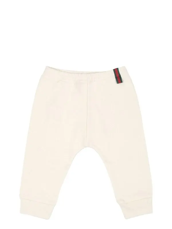 Gucci Mini Ribbon-detail Cotton Trousers - Multicolour