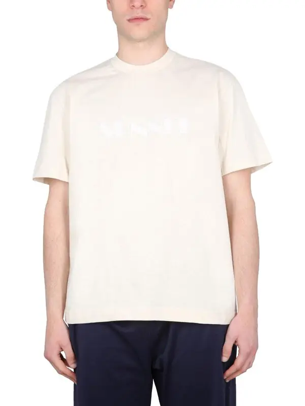 Sunnei Logo T-shirt For - Beige