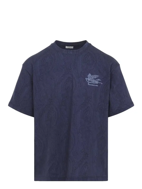 Etro Classic Paisley-print T-shirt - Blue