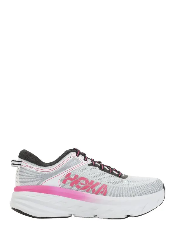 HOKA® Bondi 7 Cushioned Road Running Sneakers - Grey
