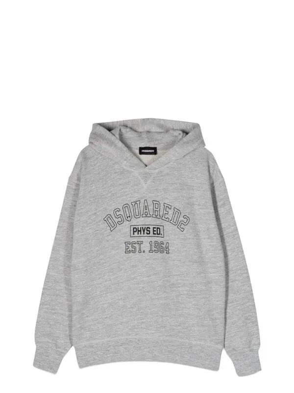 Dsquared2 Phys Ed. Est. 1964" Hooded Sweatshirt - Grey