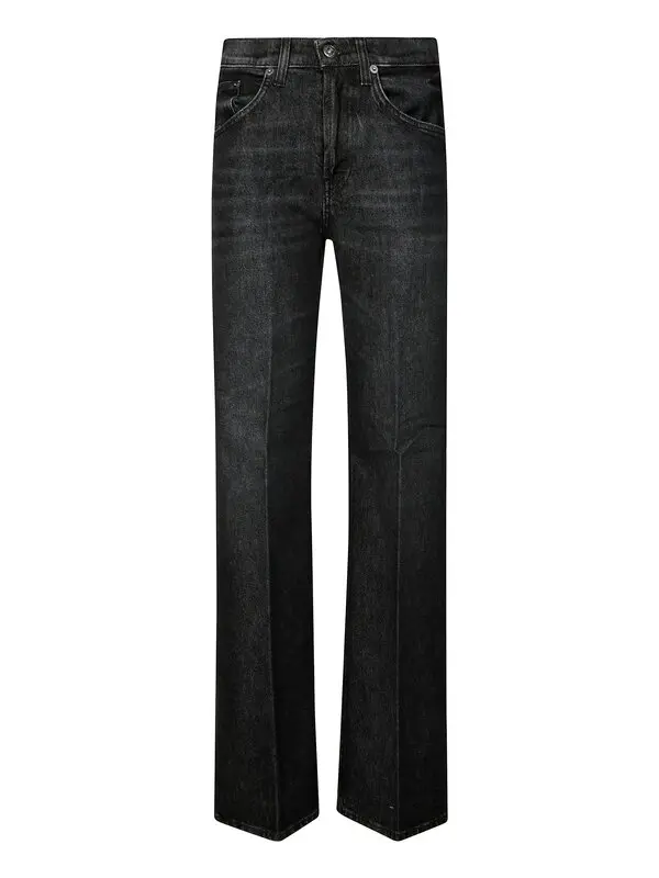 DONDUP Jacklin Straight Leg Jeans - Nero
