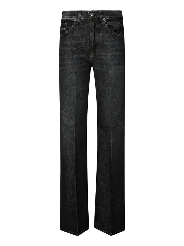 DONDUP Jacklin Straight Leg Jeans - Nero