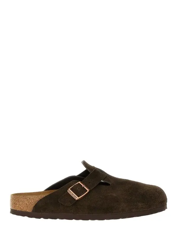 BIRKENSTOCK Mini Boston Slip-on Sandals - Brown