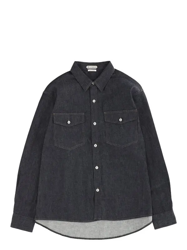 JW Anderson Oversized Denim Shirt - Blue