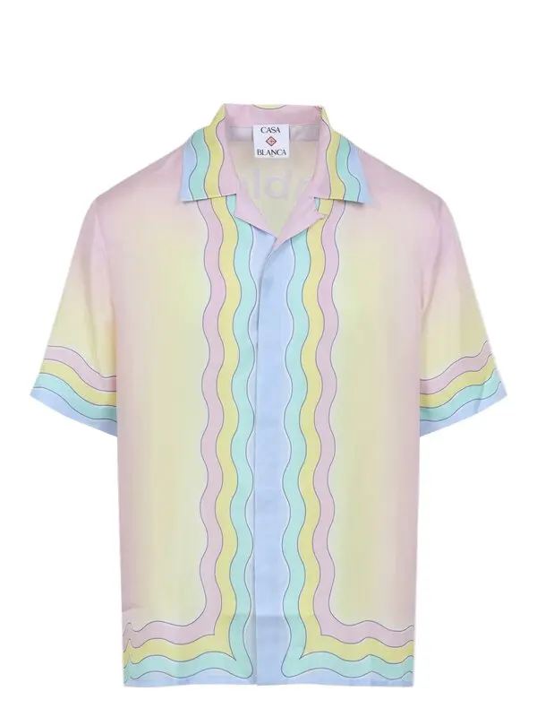 Casablanca Shirt Met Korte Mouwen - Multicolour