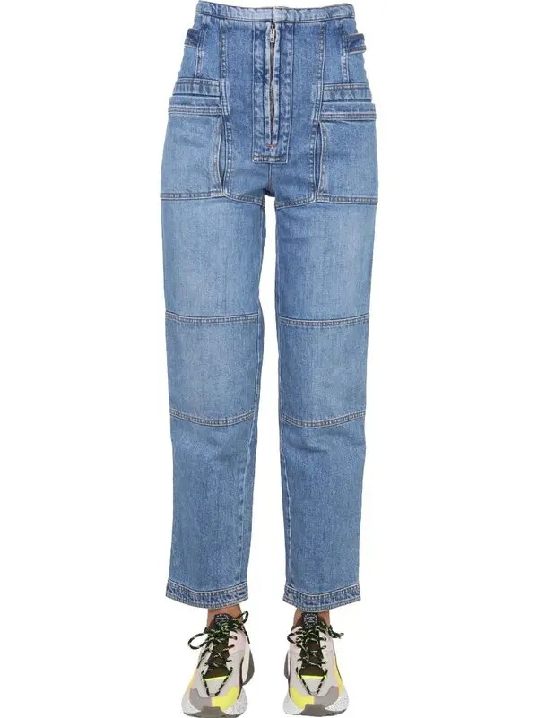 Stella McCartney Biker Denim Pants - Blue