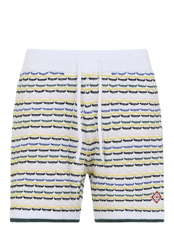 Casablanca Tuck Stitch Shorts - Multicolour
