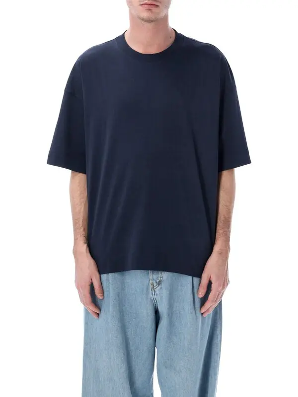 Dries Van Noten Oversized Crew Neck T-shirt Size - Blue
