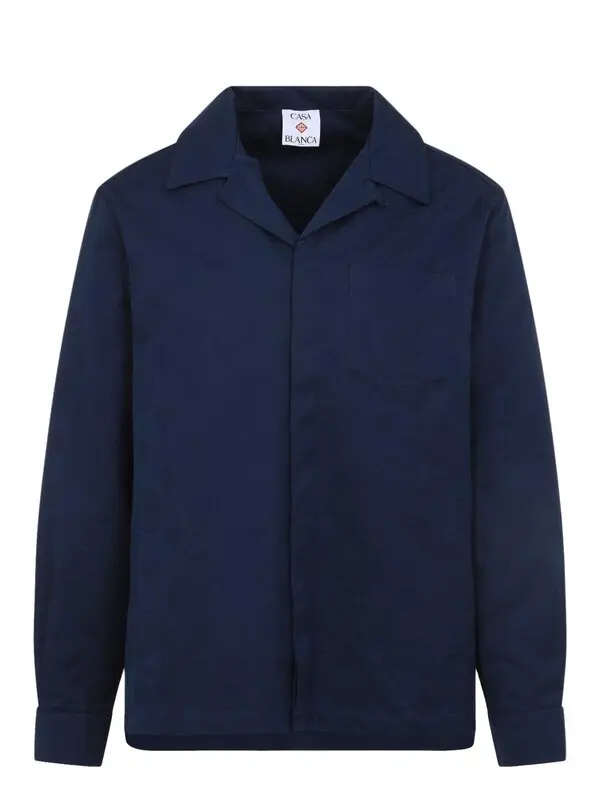 Casablanca Monogram Pocket Shirt - Blue
