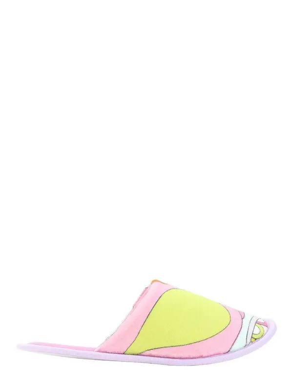 Emilio Pucci Printed Cotton Slip-on Slippers - Multicolour
