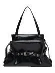 DELLEST Fw25 Mini Cow Leather Handbag - Black