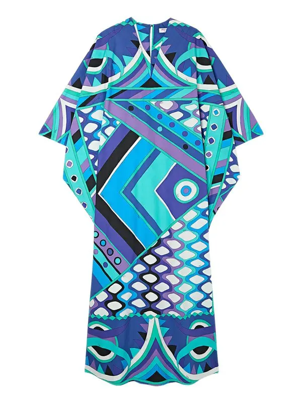 Emilio Pucci V-neck Tie Detail Top - Blu