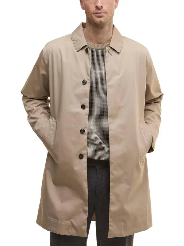Barbour Rokig Buttoned Coat - Beige