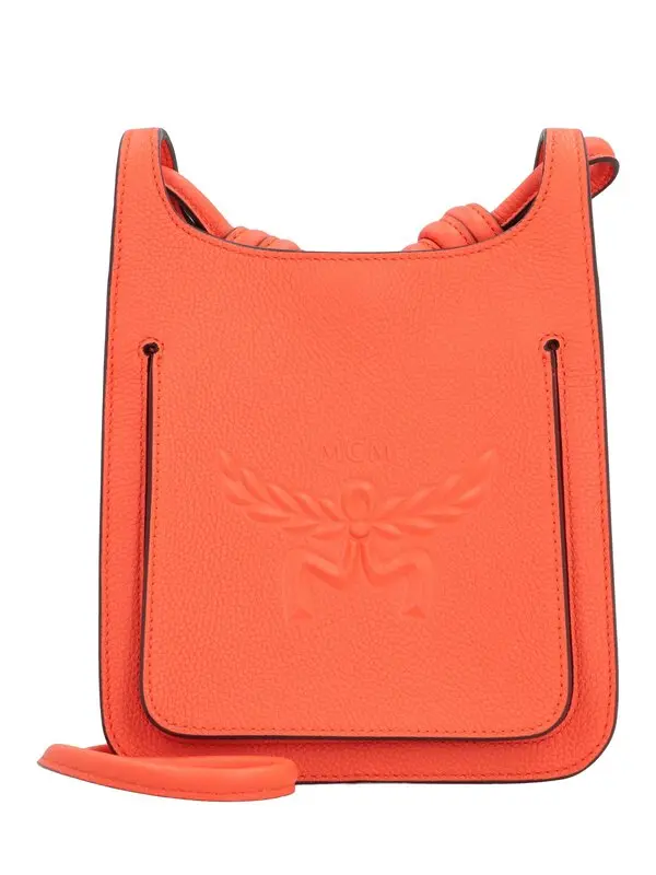Mcm Mini Himmel Hobo Crossbody Bag - Orange