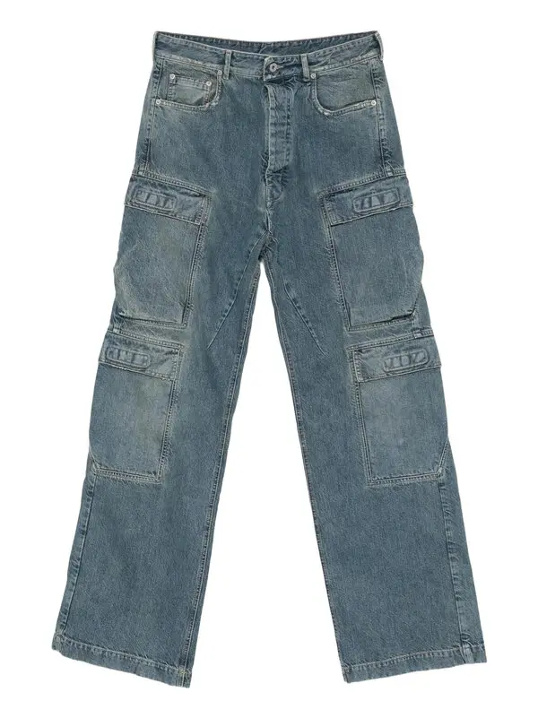 Rick Owens Cargo Pocket Jeans - Blue
