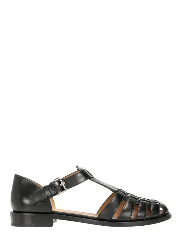 CHURCH`S Church's Kelsey Woven Leather Sandals - Black