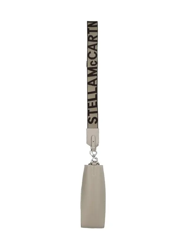 Stella McCartney Logo Strap Mini Crossbody Bag - Grey